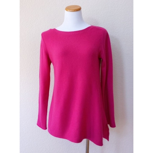 Peck & Peck | Sweaters | Peck Peck Raspberry Pink Cashmere Boatneck ...